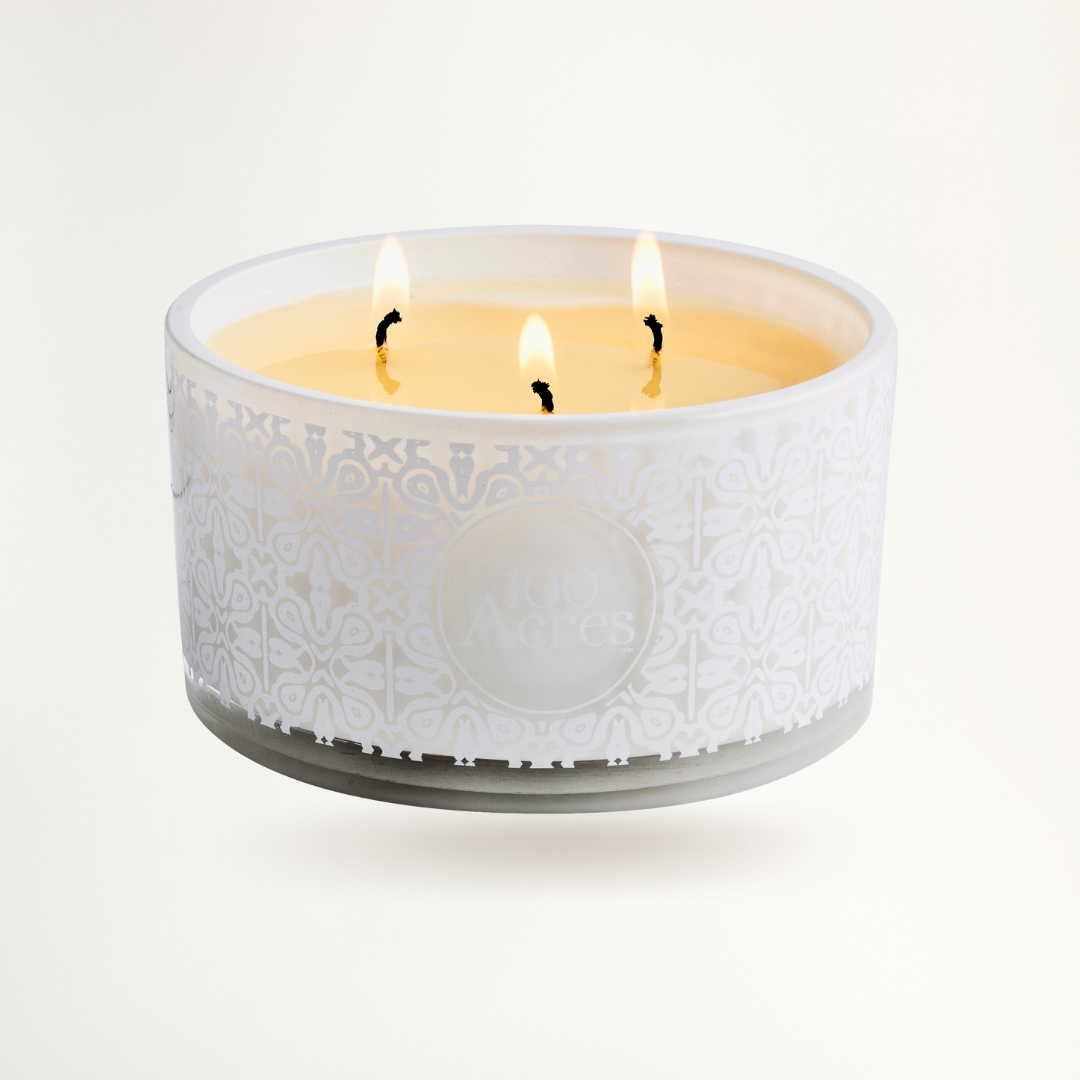 100 Acres | Luxury Natural Signature Scented Three-Wick Candle